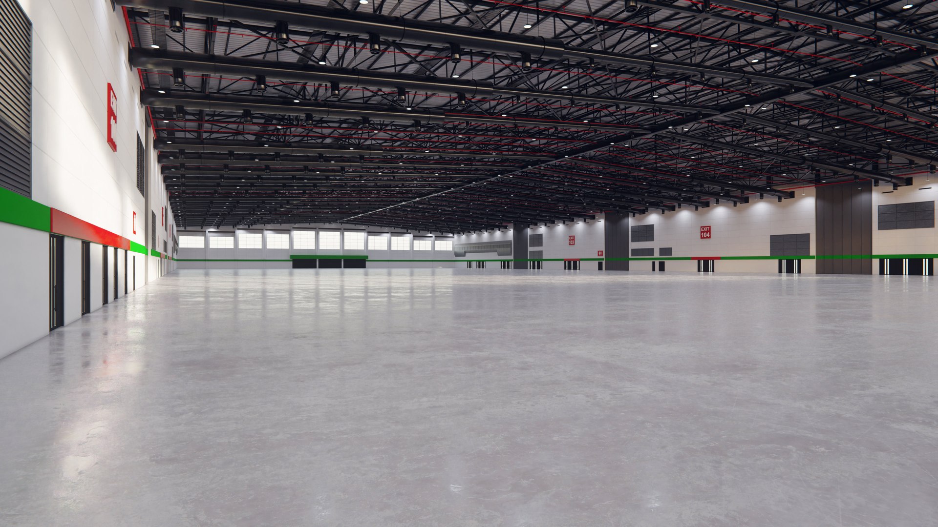 3D Model Exhibition Hall Interior 7 - TurboSquid 2040370