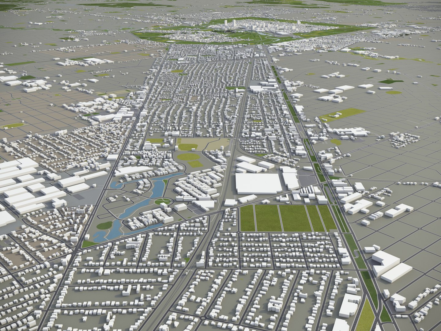 3D Model City Adelaide Surrounding - - TurboSquid 1427891