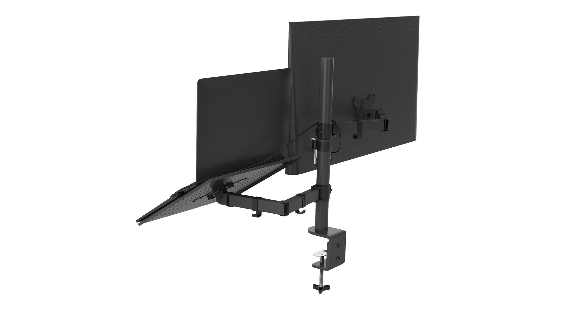 3D Monitior With Laptop On Stand - TurboSquid 1972371