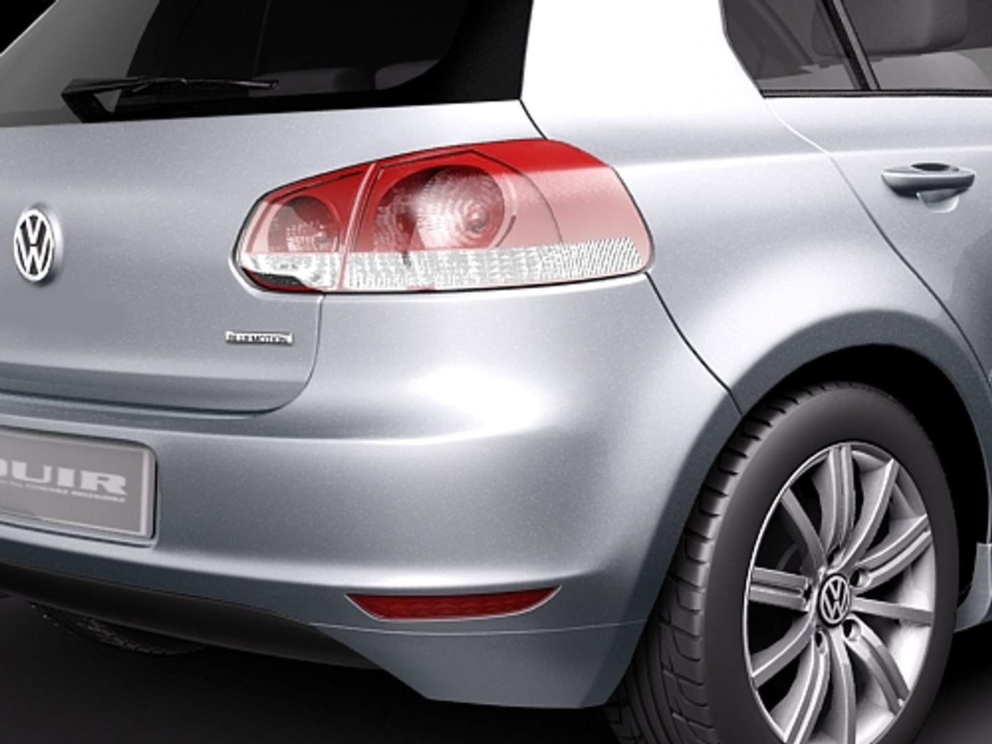 Volkswagen Golf 6 Bluemotion 3d Model