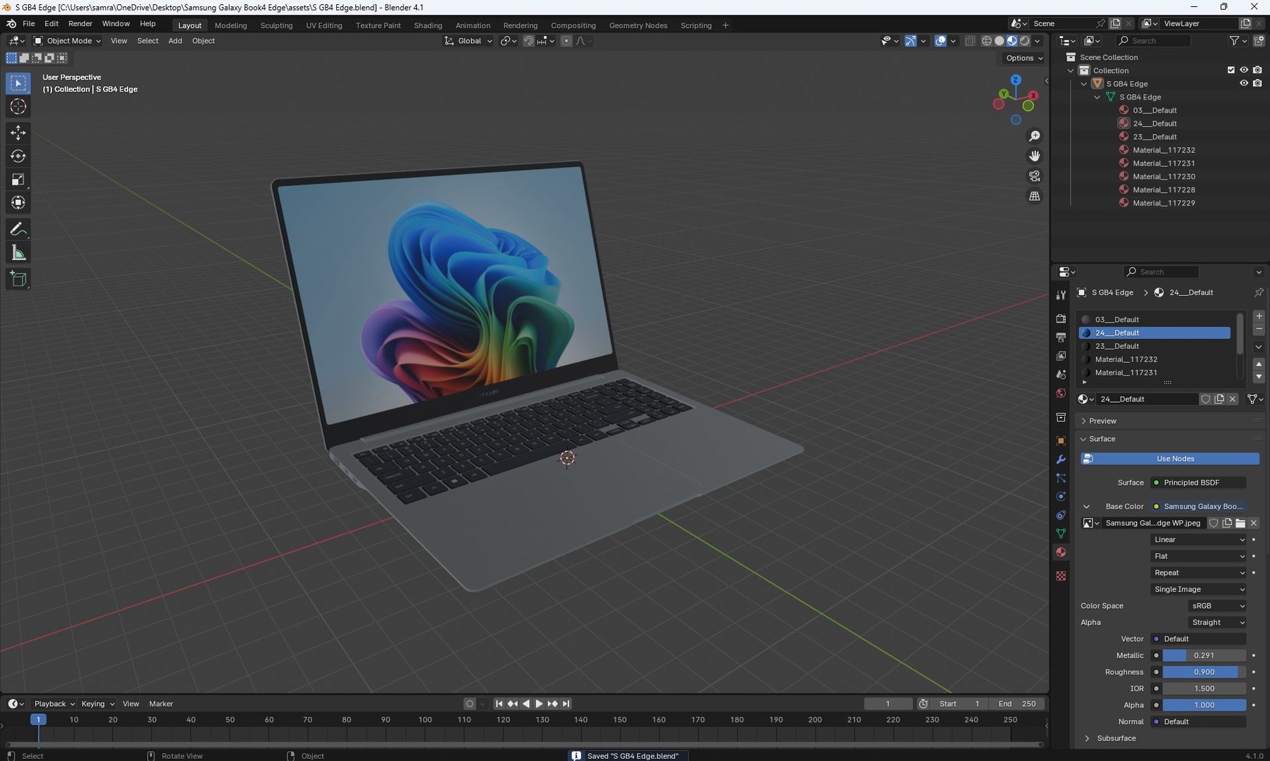 Samsung Galaxy Book4 Edge 3D - TurboSquid 2237828