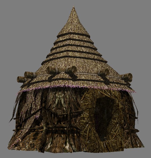 3d indigenous - native hut