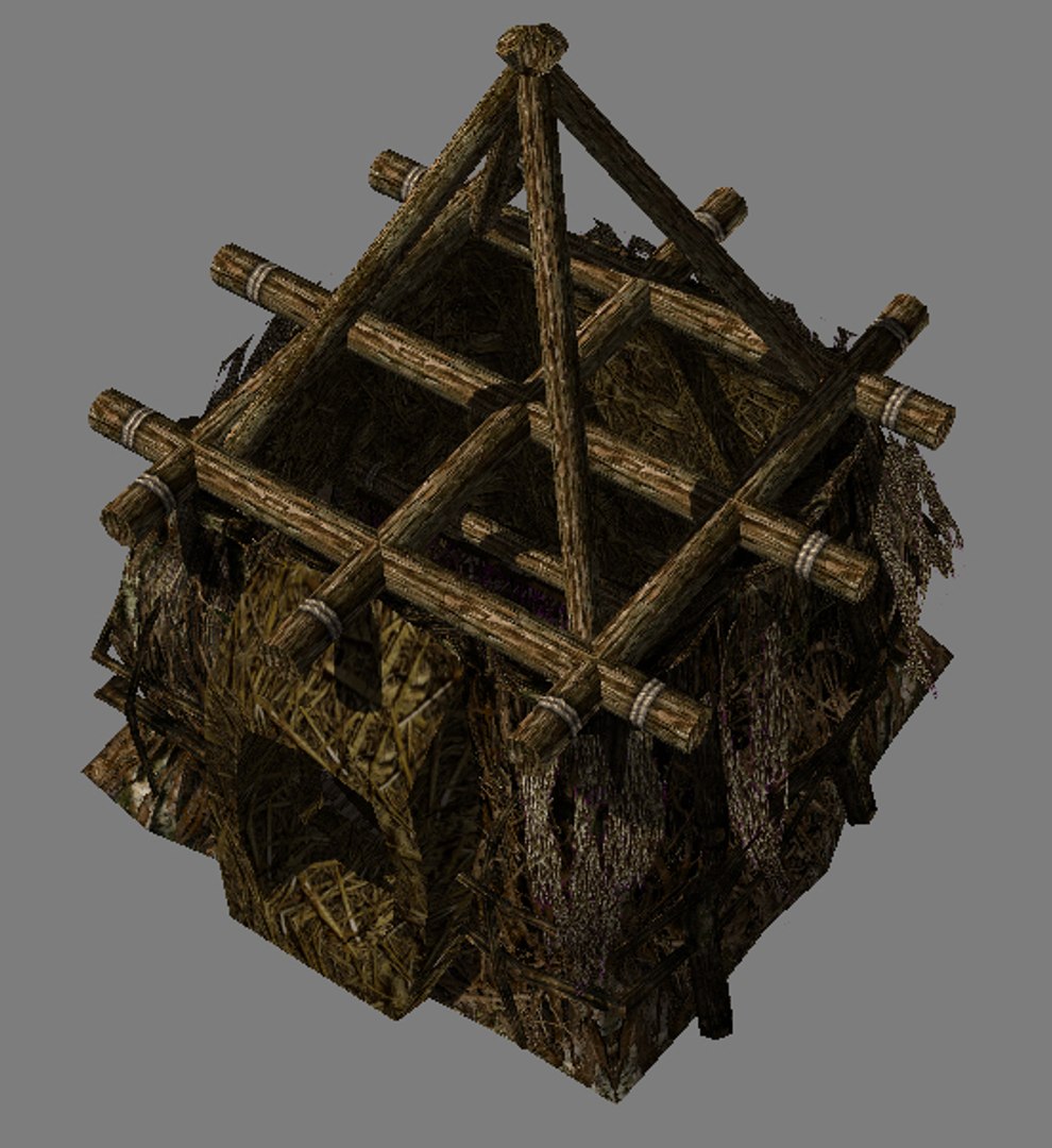 3d indigenous - native hut