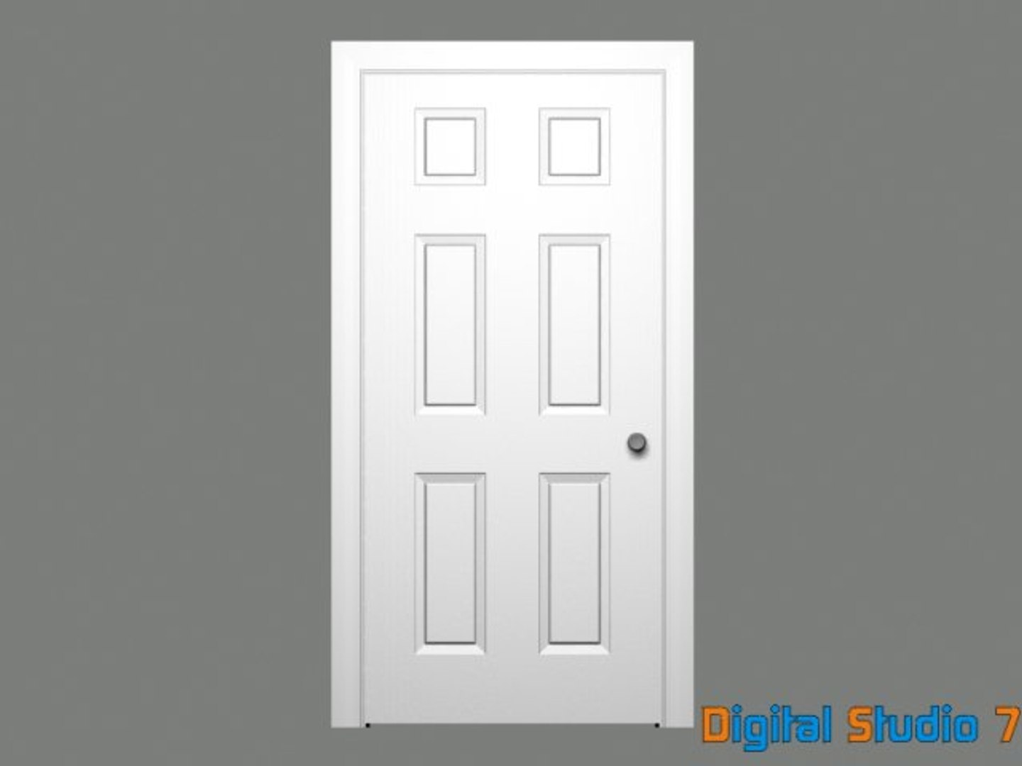 3d Model 6 Door