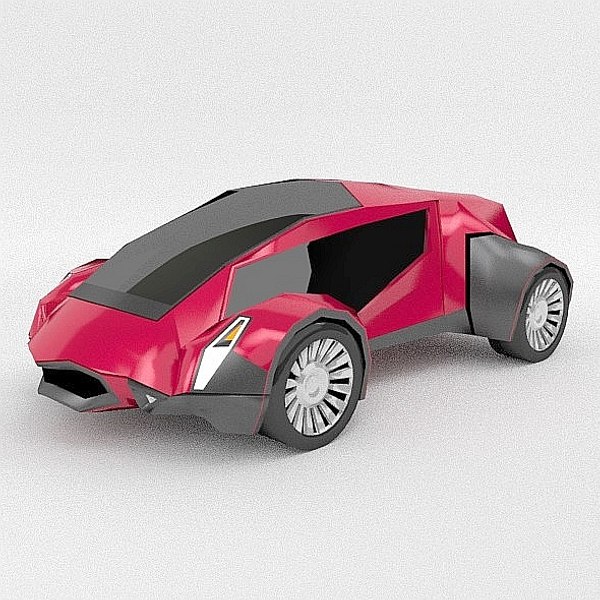 concept car futuristic 3d model