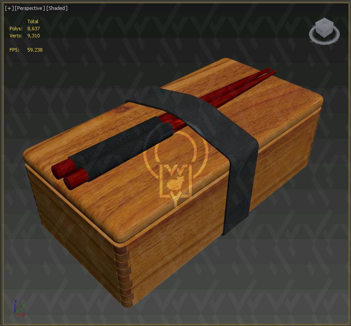 Bento Box Onigiri Box Joint 3D Model - TurboSquid 1991848