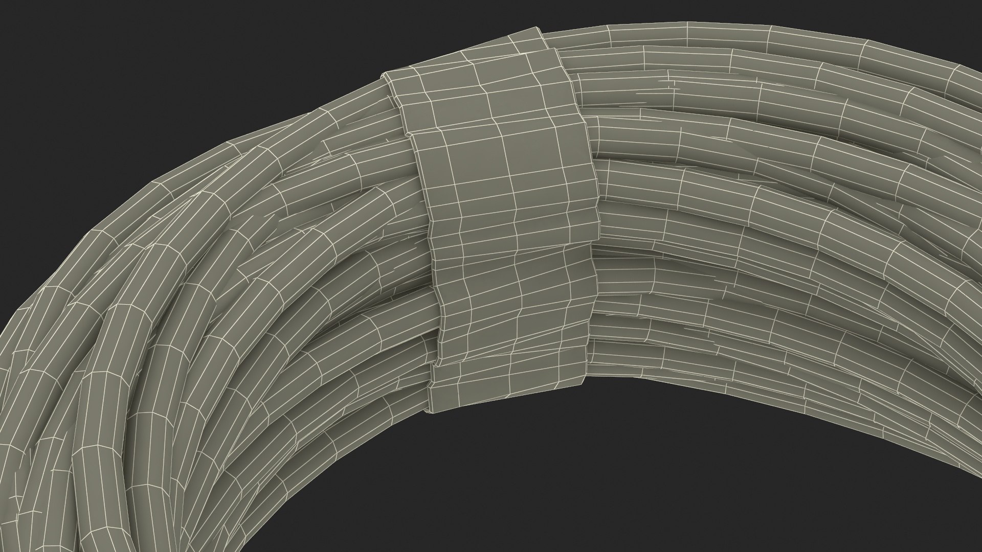 Galvanized Steel Wire Rope 3D - TurboSquid 2271683