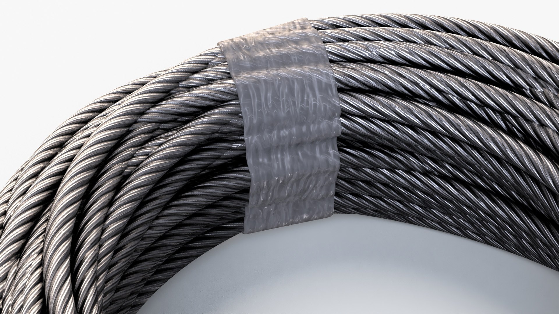 Galvanized Steel Wire Rope 3D - TurboSquid 2271683