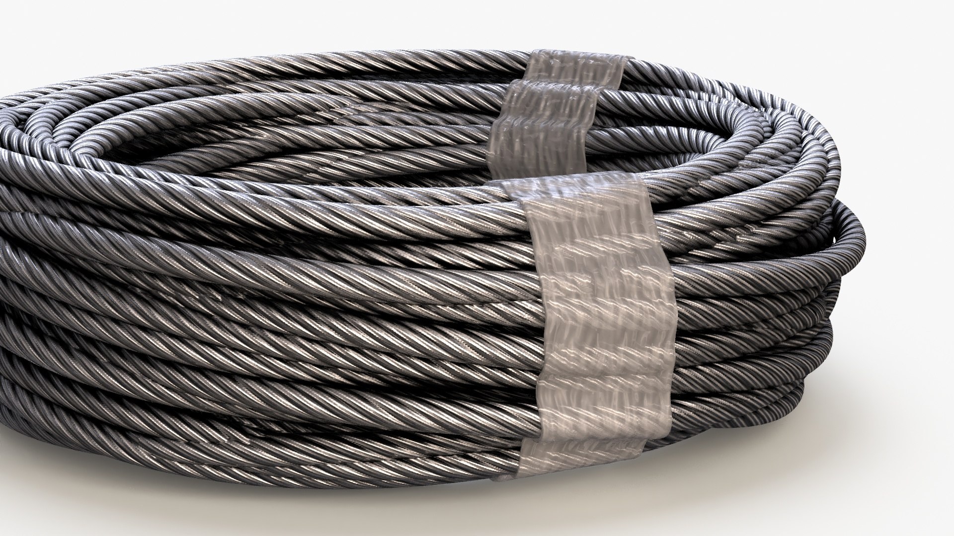 Galvanized Steel Wire Rope 3D - TurboSquid 2271683