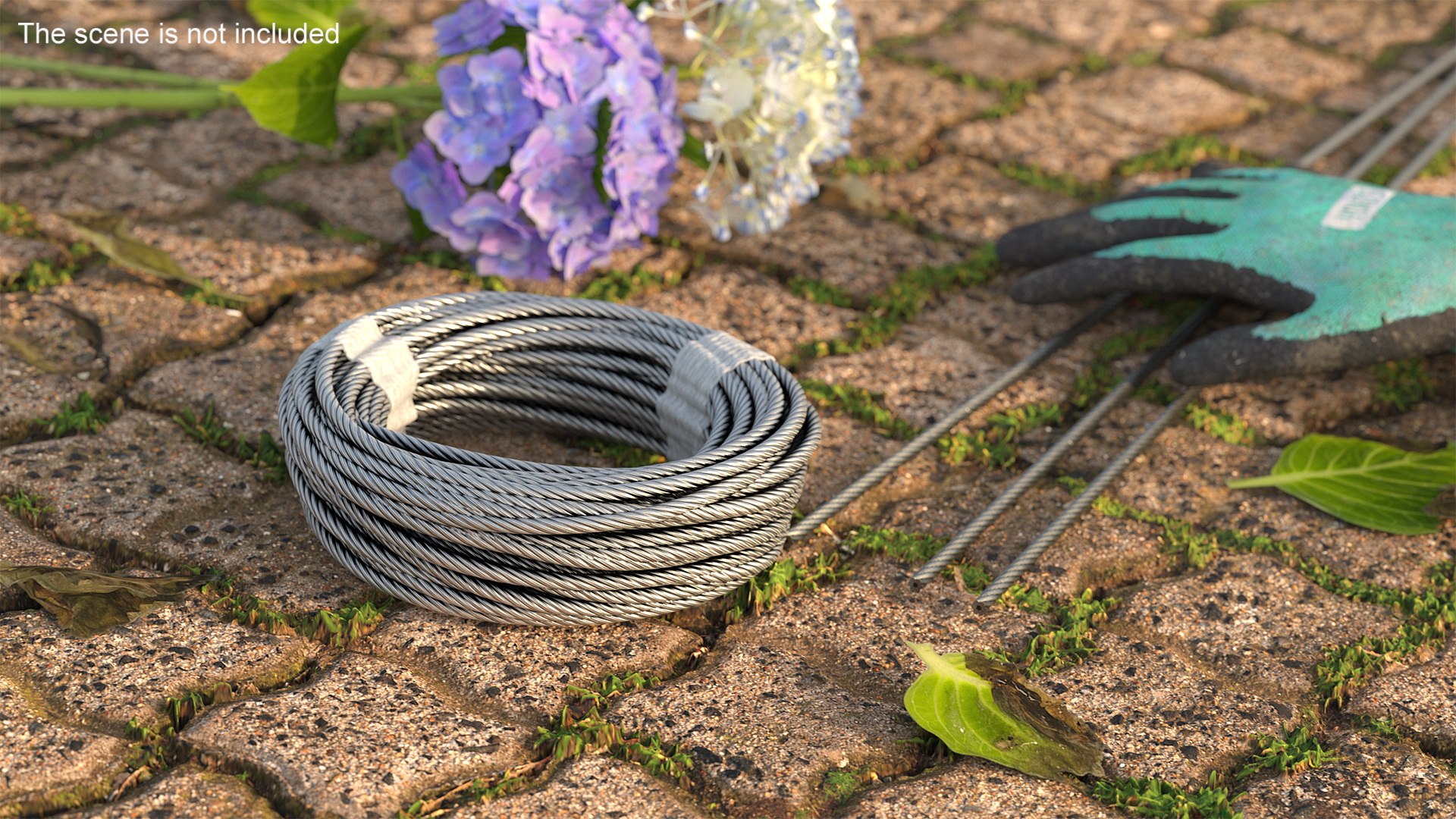Galvanized Steel Wire Rope 3D - TurboSquid 2271683