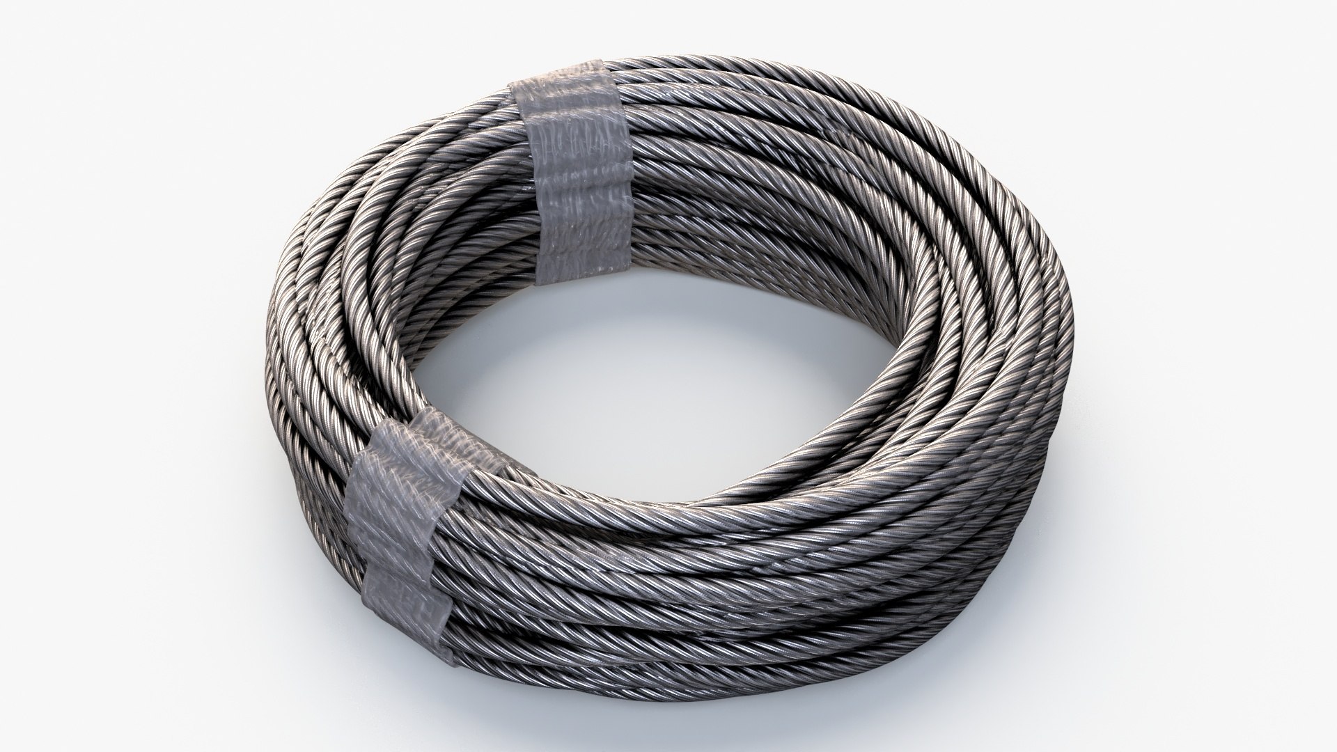 Galvanized Steel Wire Rope 3D - TurboSquid 2271683