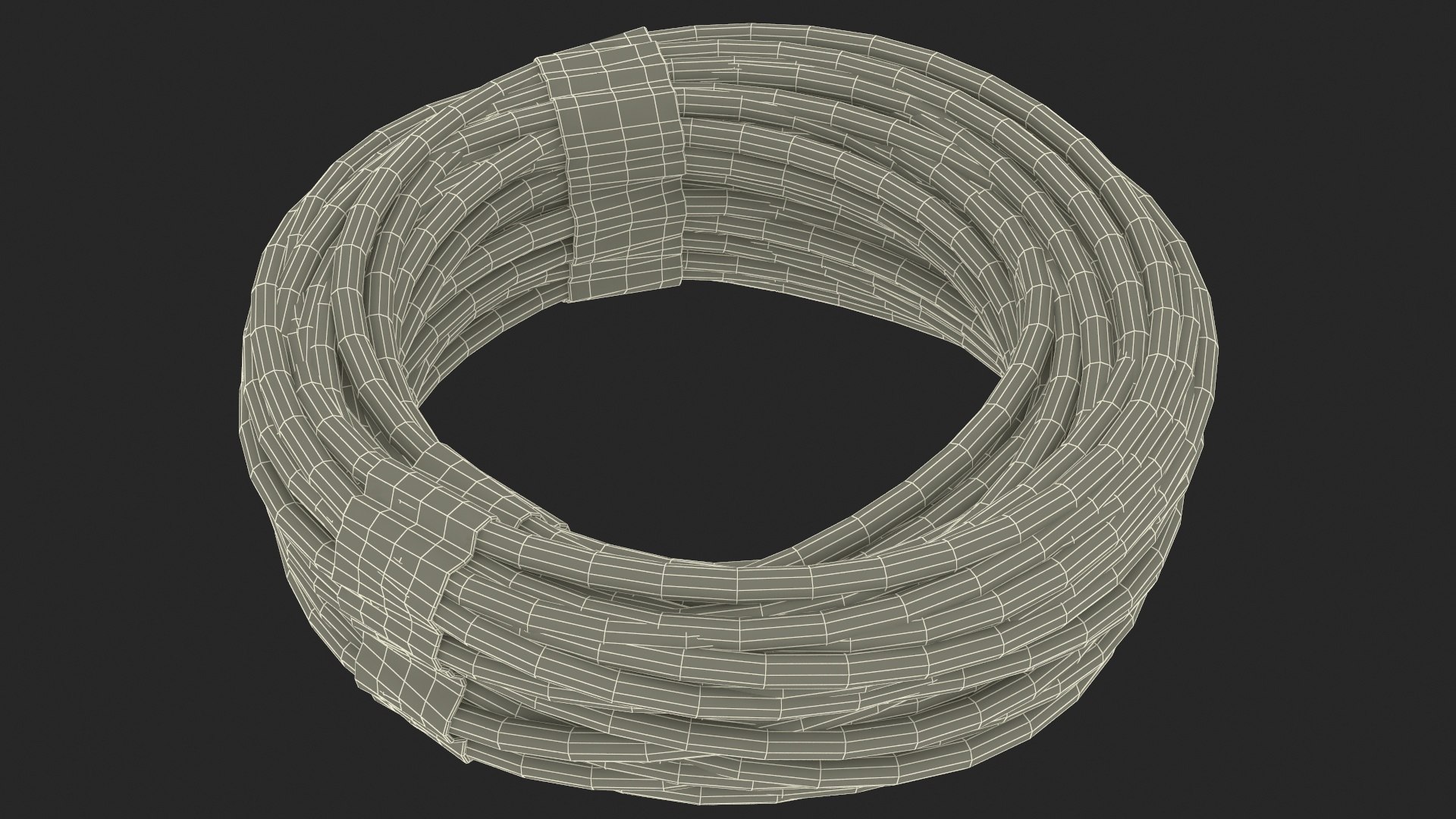 Galvanized Steel Wire Rope 3D - TurboSquid 2271683