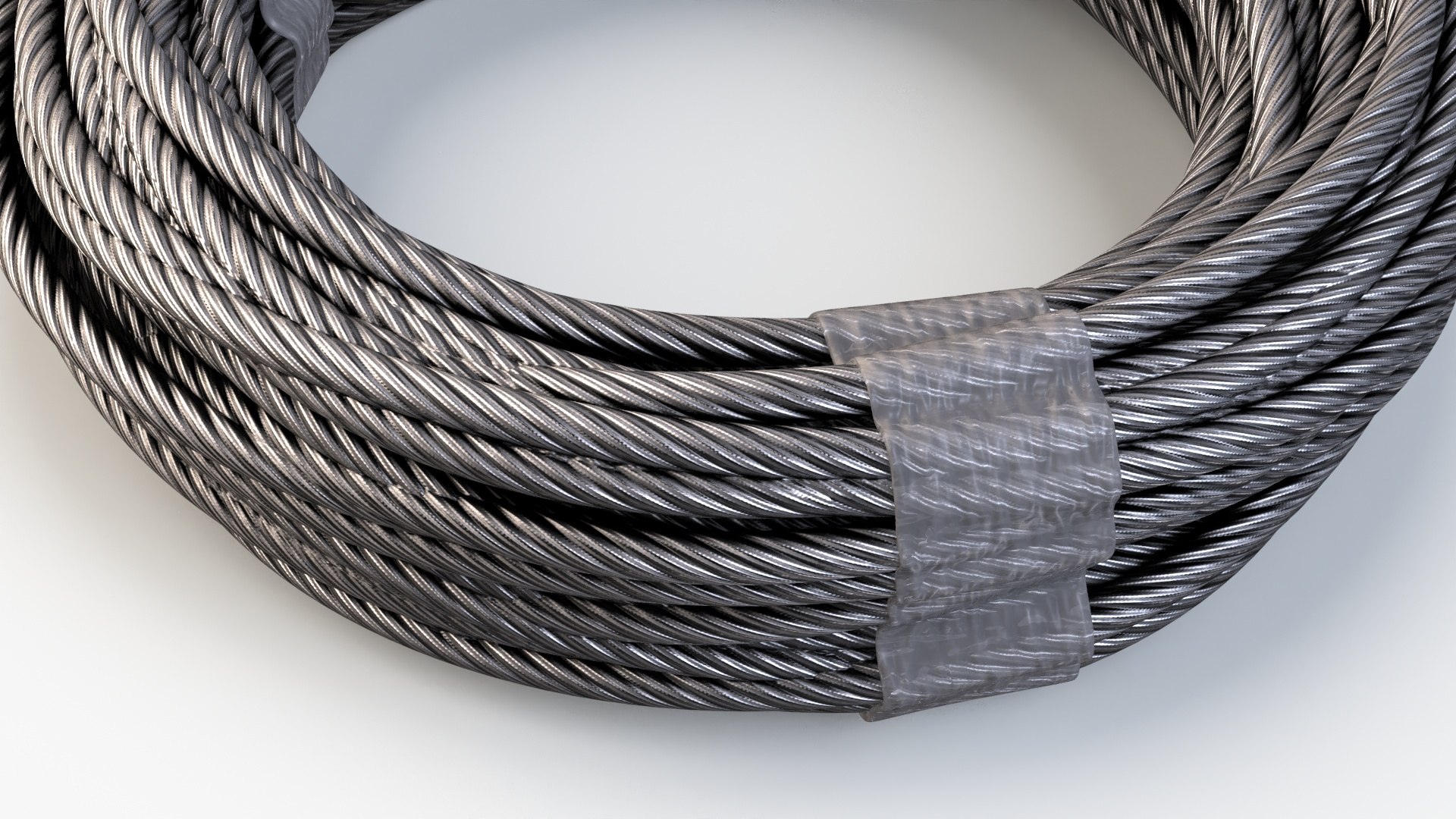 Galvanized Steel Wire Rope 3D - TurboSquid 2271683
