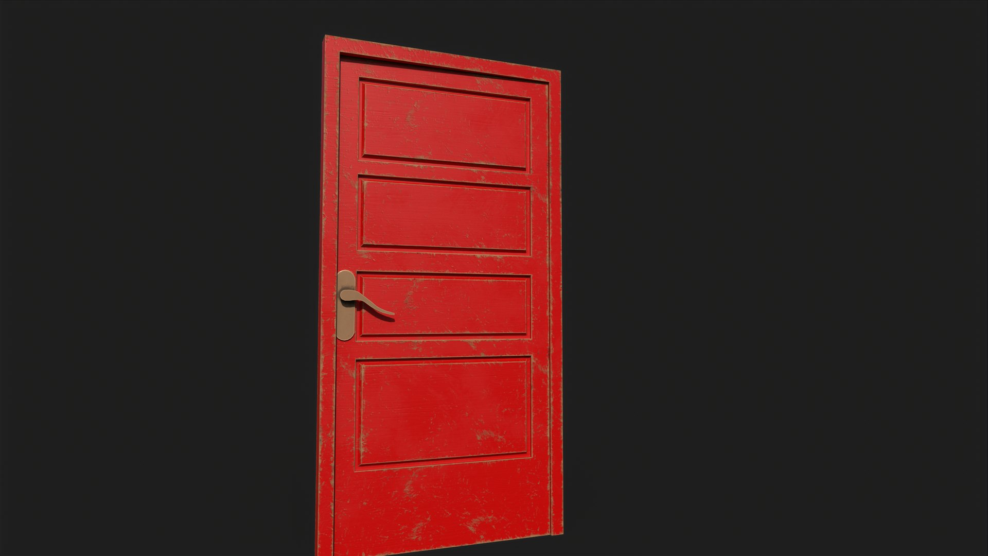 Door Wood With Animation Open And Close 3D Model - TurboSquid 1866116