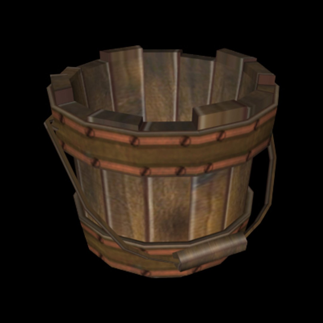 3d Medieval Bucket Model
