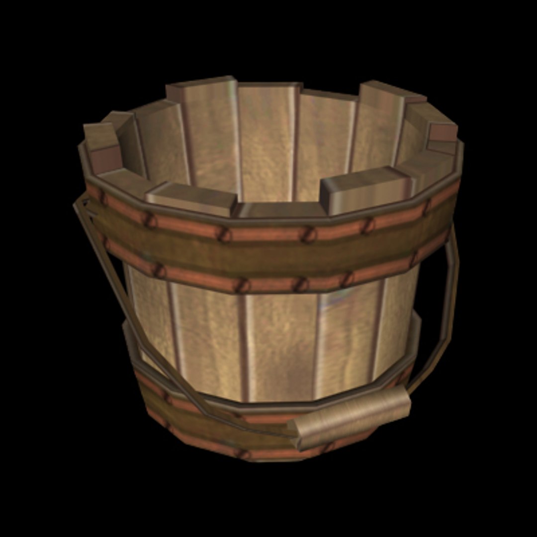 3d Medieval Bucket Model