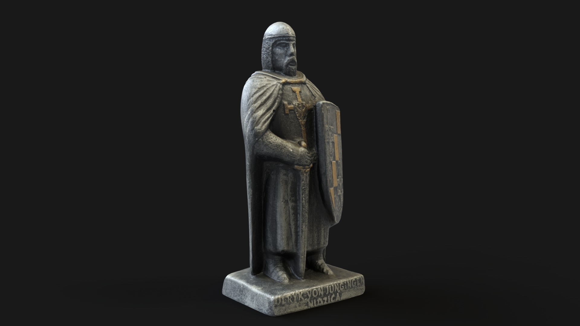 3D Knight Statue Model - TurboSquid 2131272