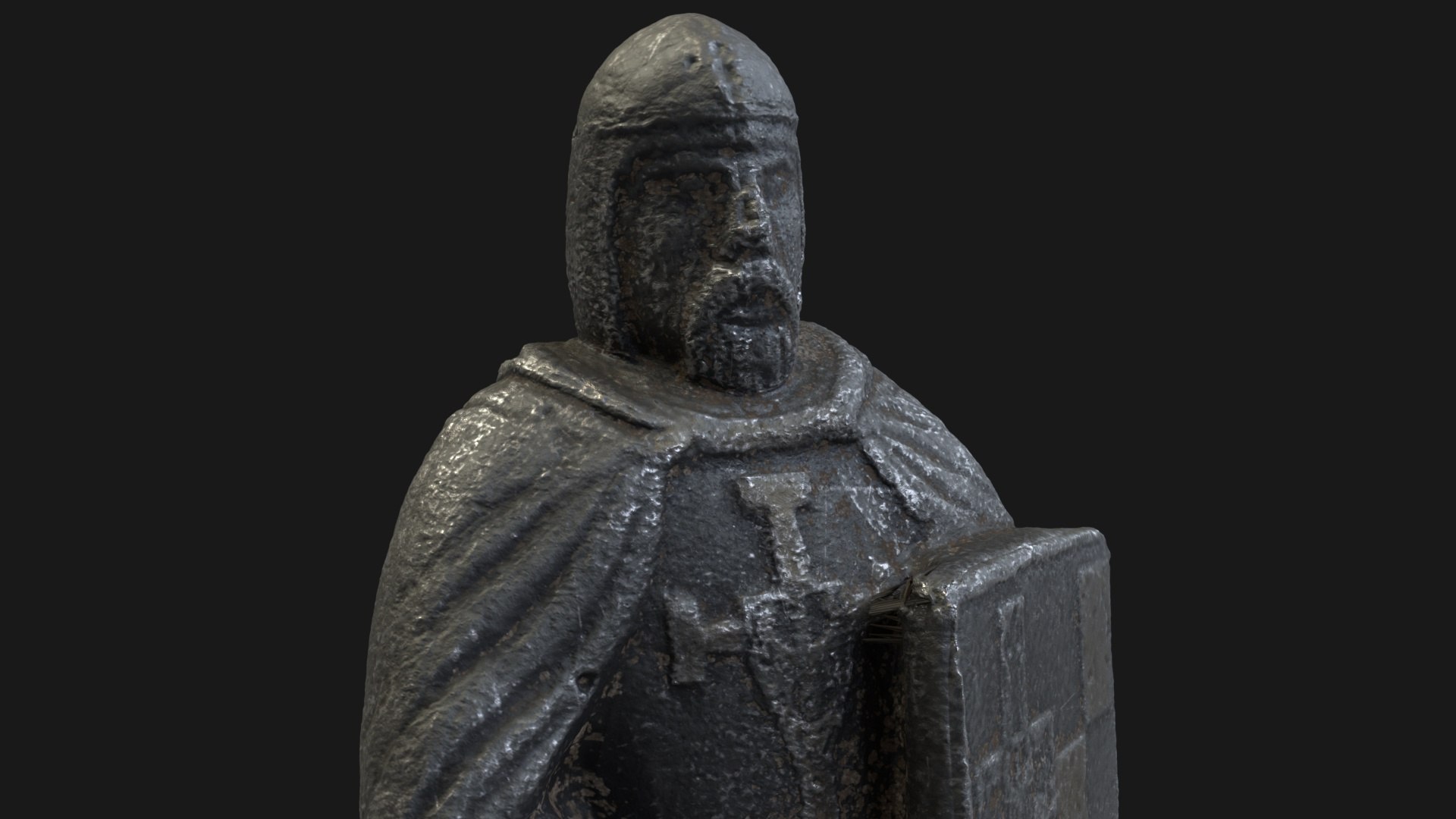 3D Knight Statue Model - TurboSquid 2131272