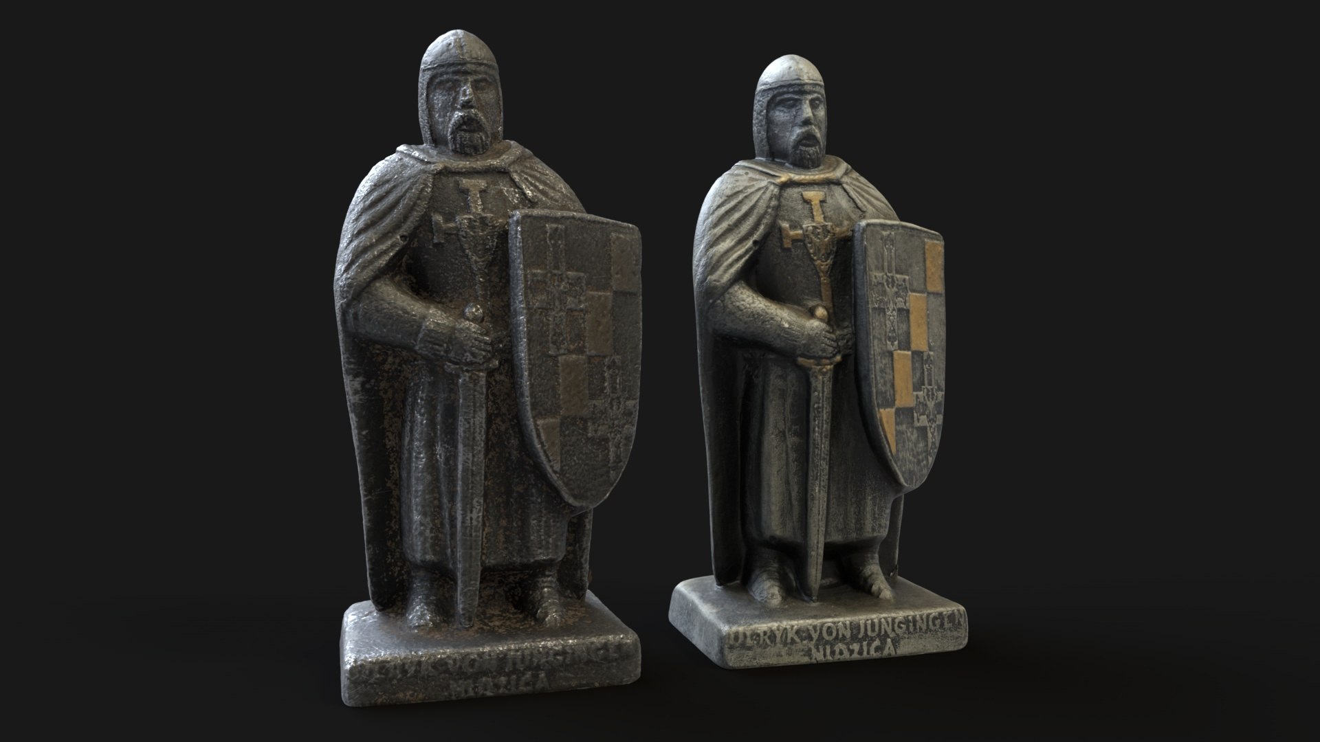 3D Knight Statue Model - TurboSquid 2131272