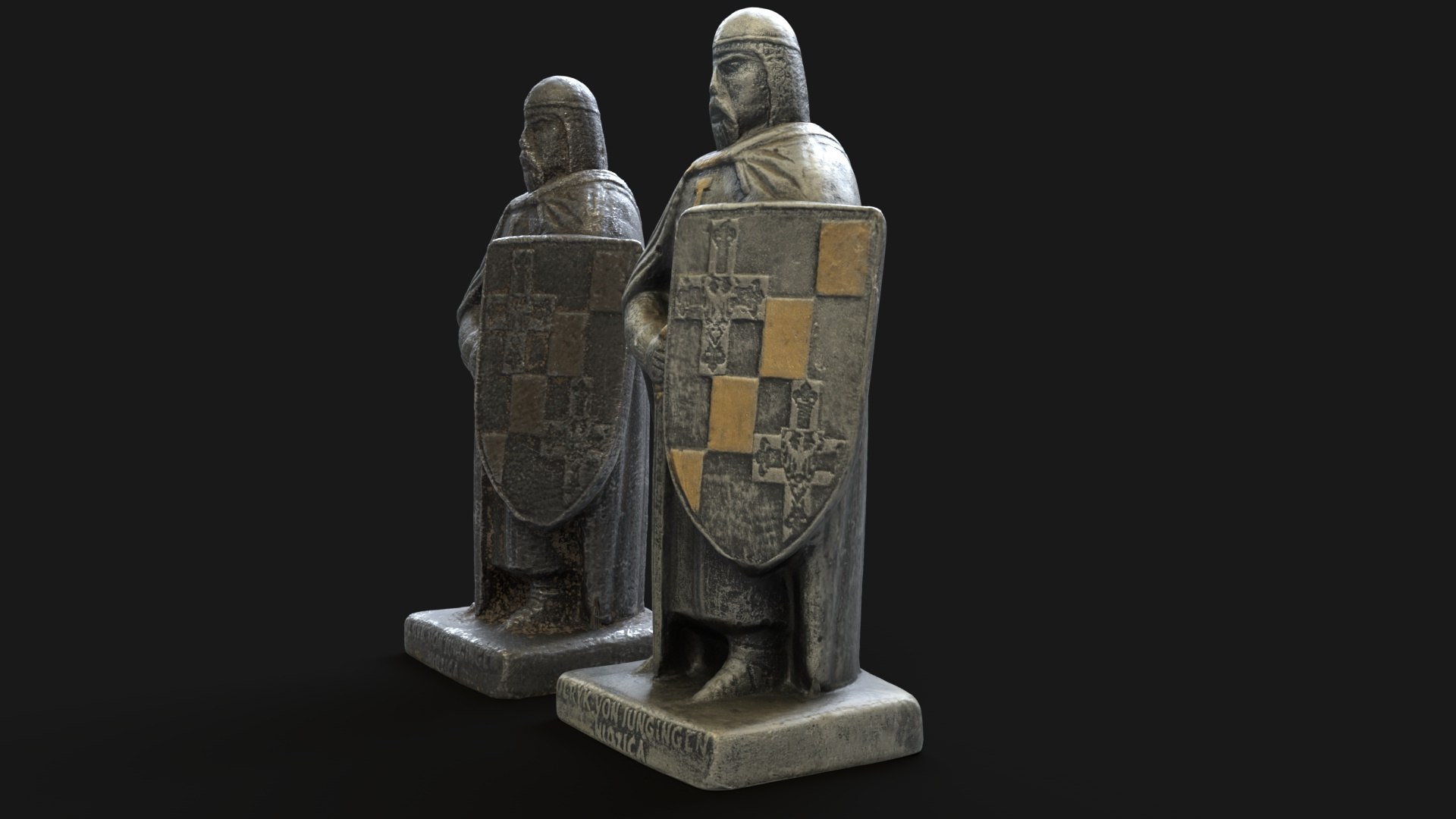3D Knight Statue Model - TurboSquid 2131272