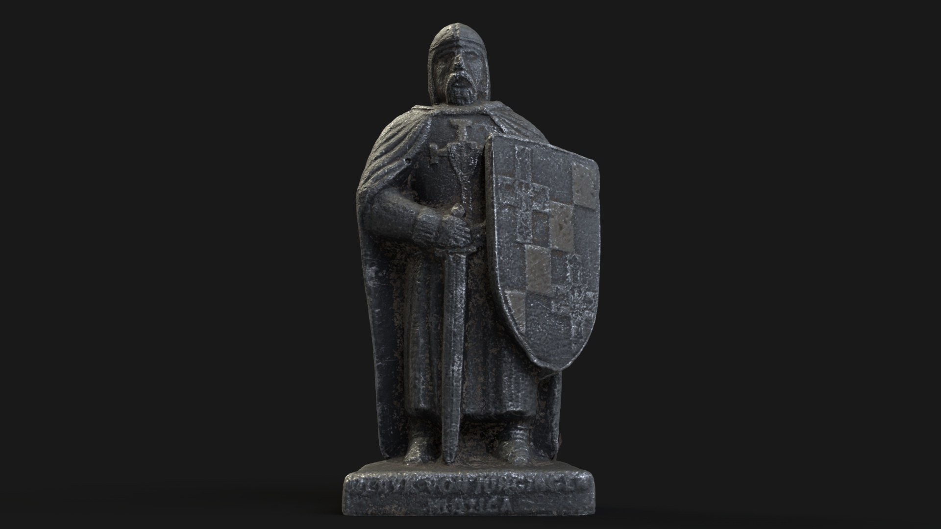 3D Knight Statue Model - TurboSquid 2131272