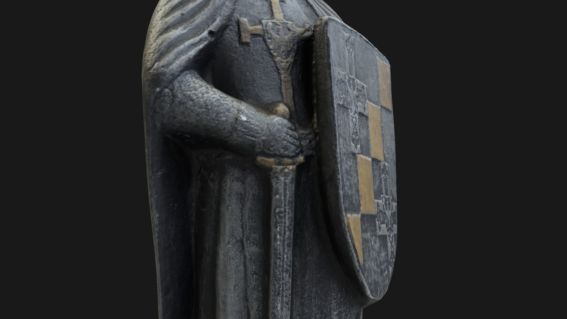 3D Knight Statue Model - TurboSquid 2131272
