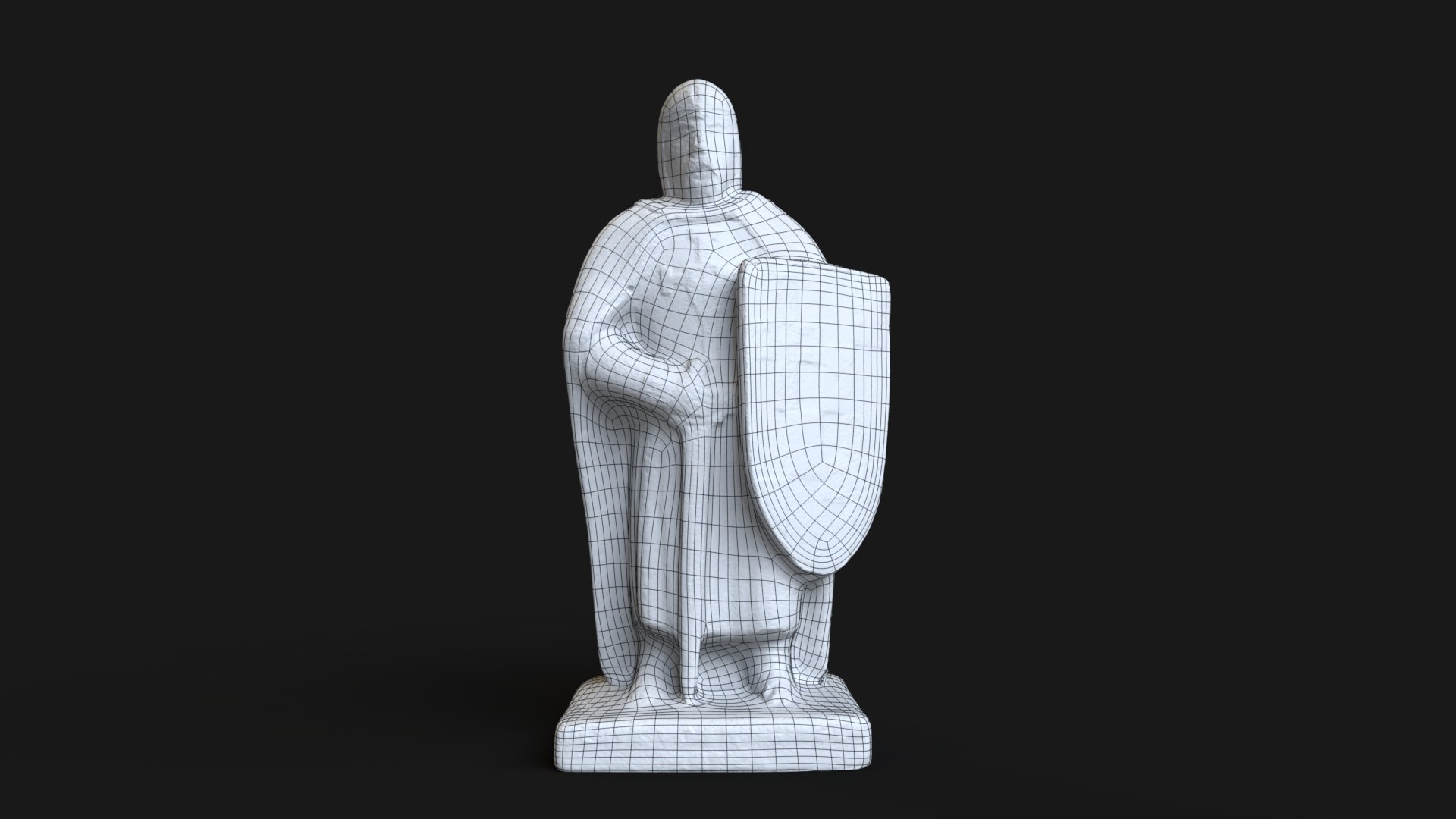 3D Knight Statue Model - TurboSquid 2131272