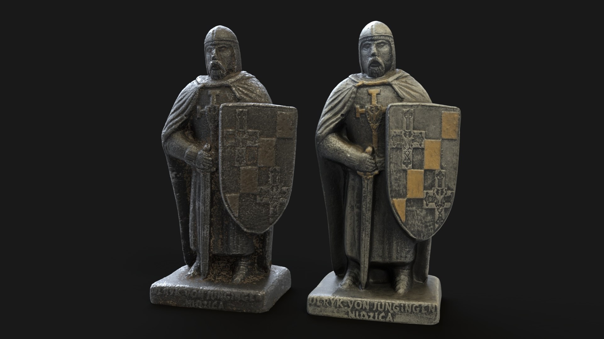 3D Knight Statue Model - TurboSquid 2131272