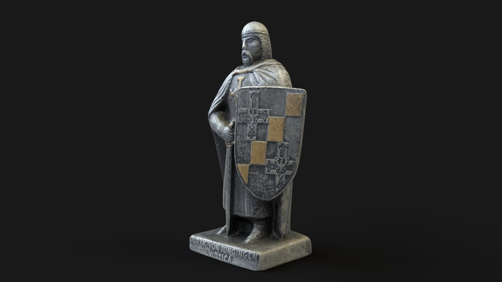 3D Knight Statue Model - TurboSquid 2131272