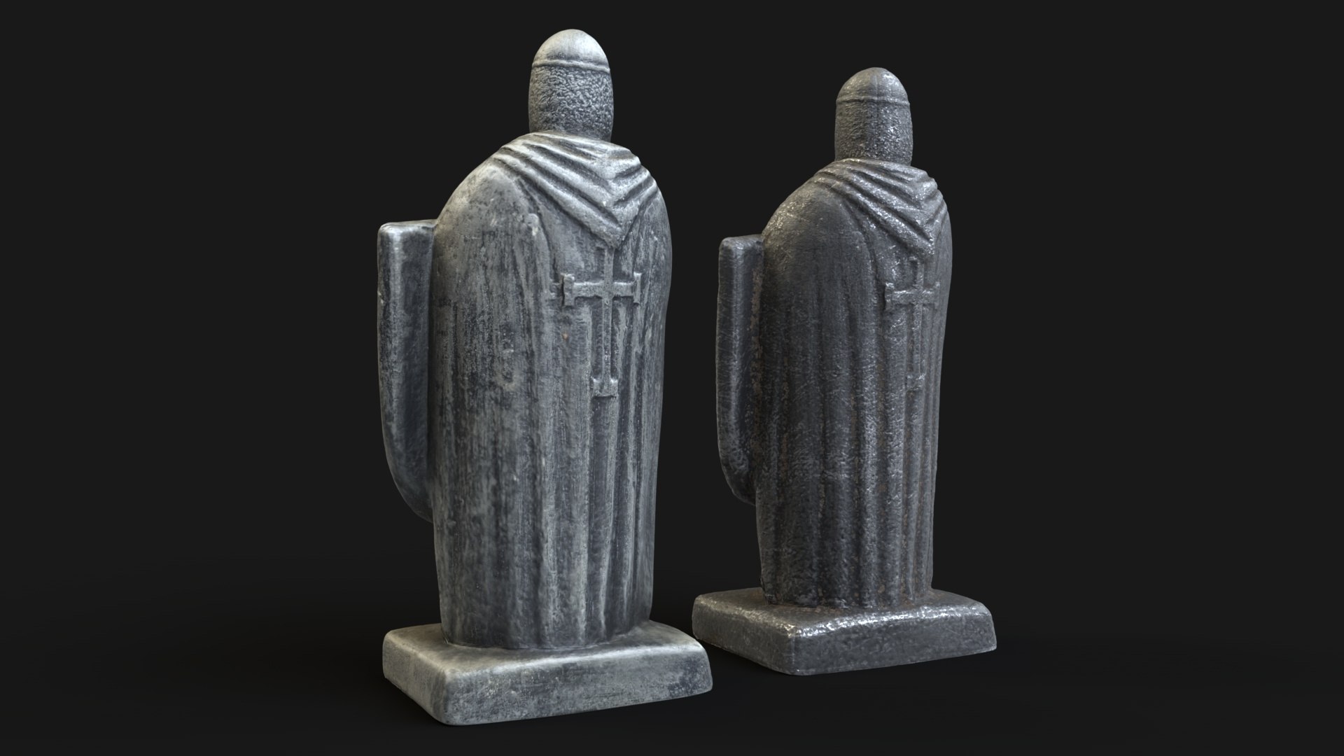 3D Knight Statue Model - TurboSquid 2131272