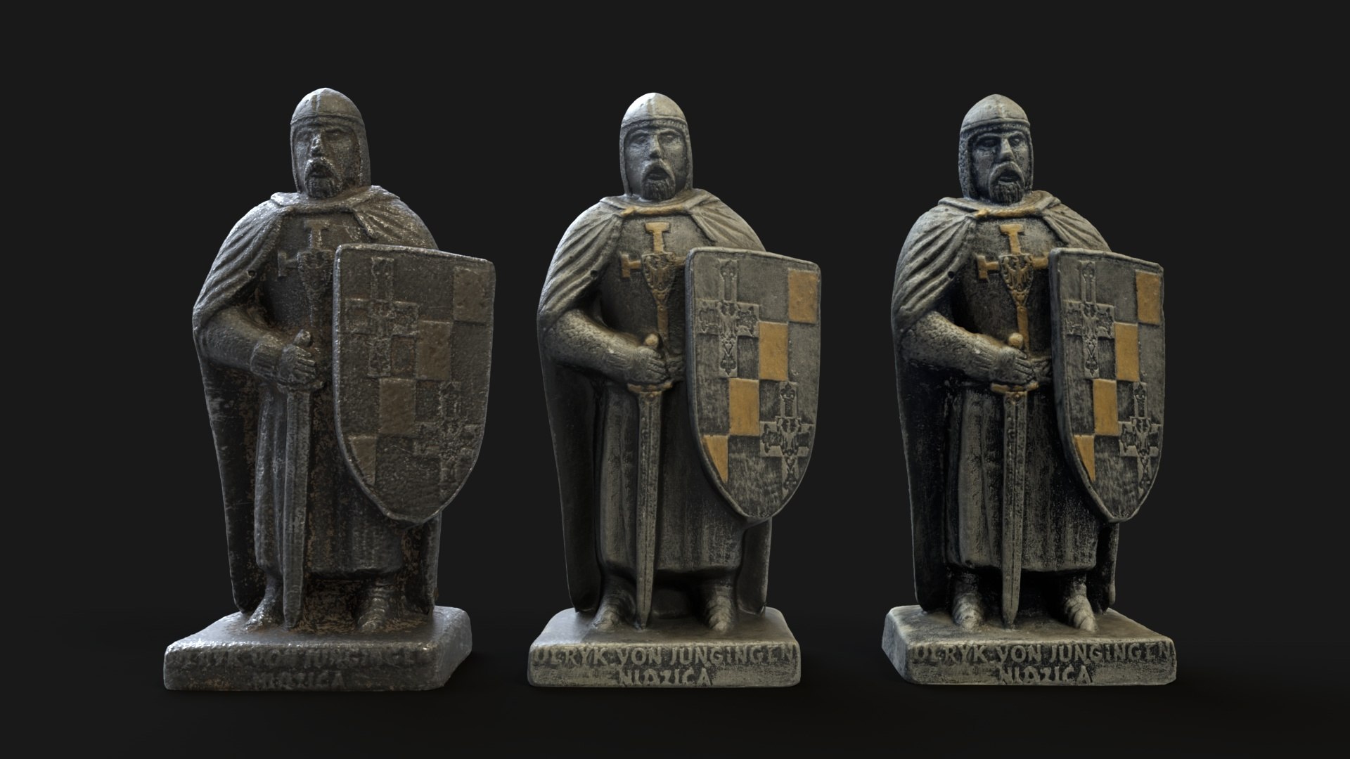 3D Knight Statue Model - TurboSquid 2131272