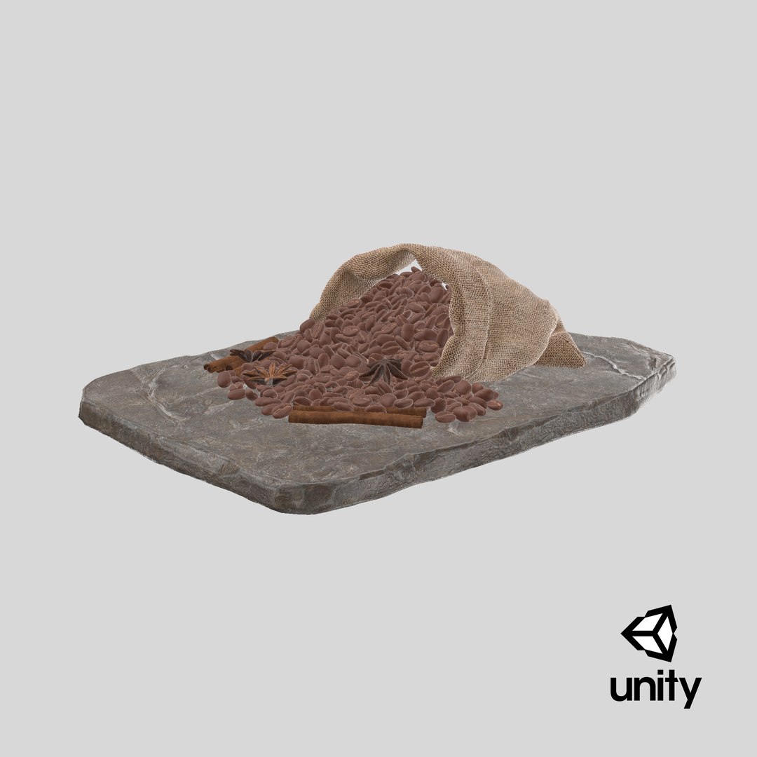 Coffee Bean Sack 3D Model - TurboSquid 2137308