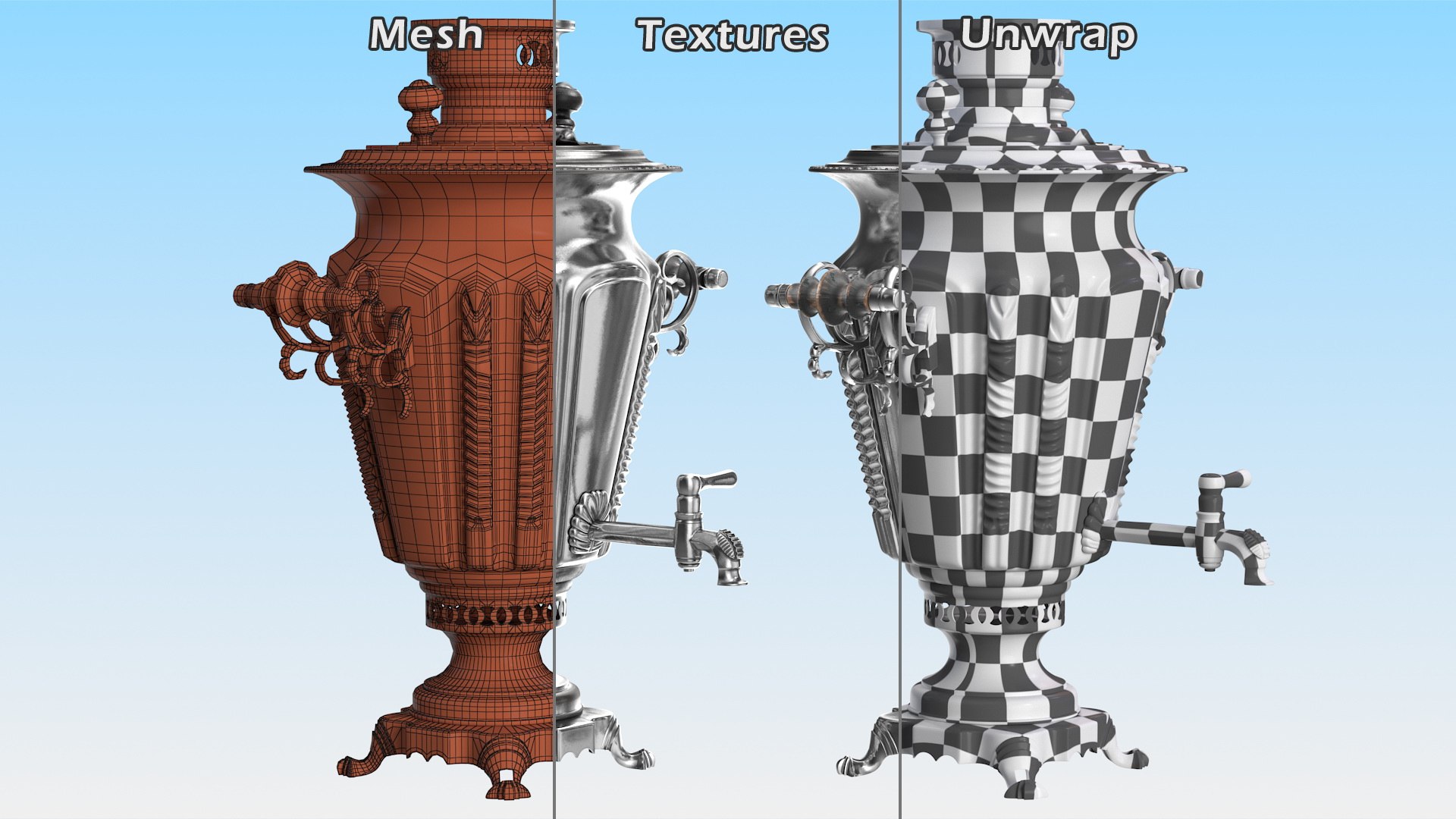 3D model russian samovars russia - TurboSquid 1676714