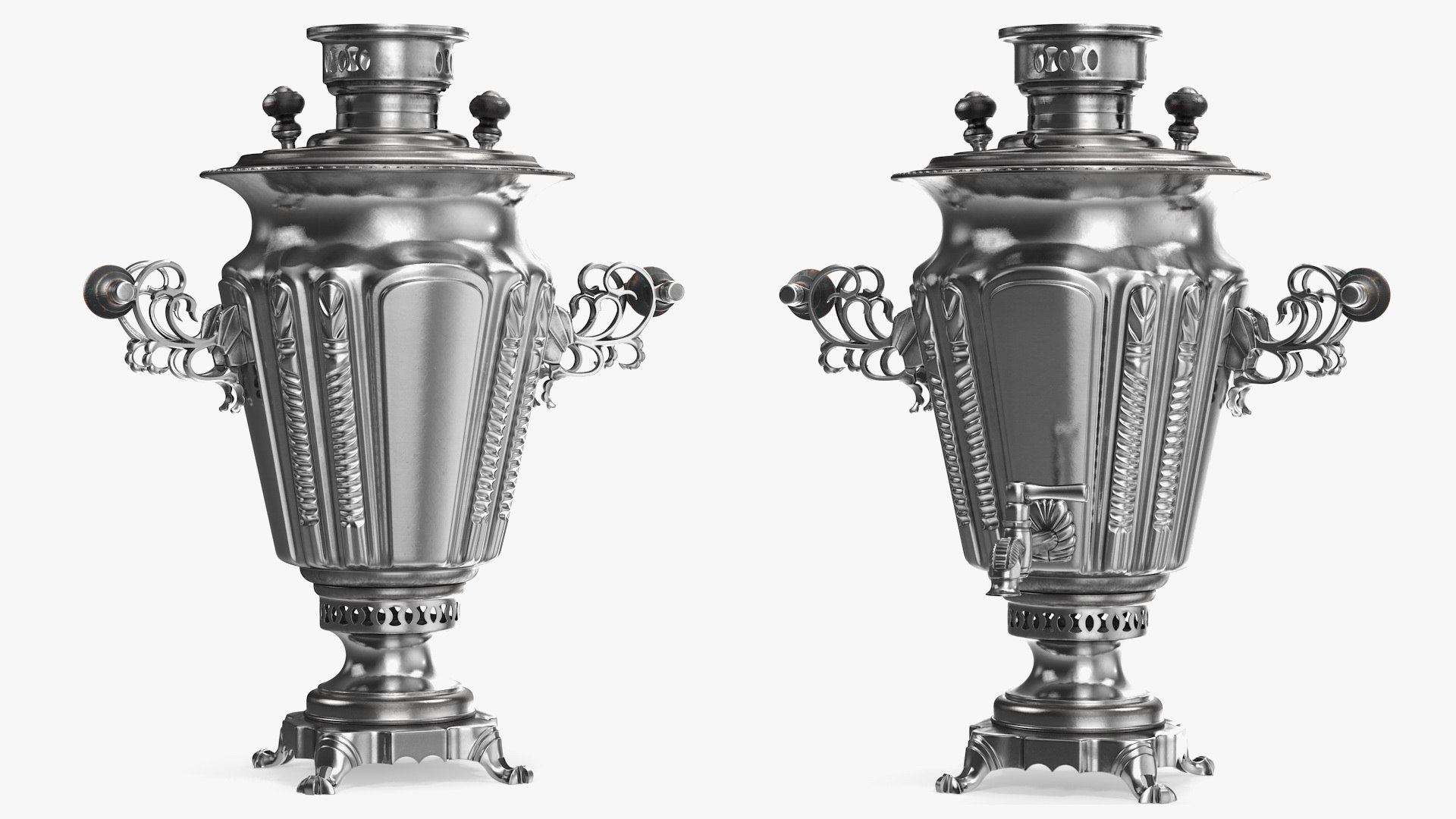 3D model russian samovars russia - TurboSquid 1676714