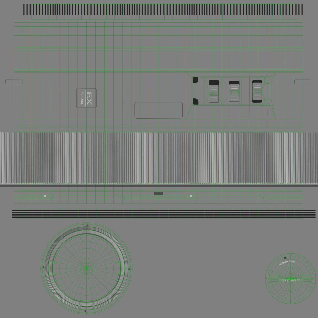 3d Model Sigma 150mm 2 8