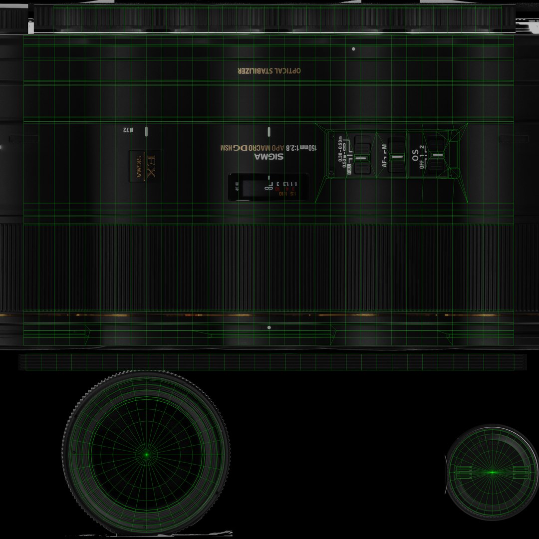 3d Model Sigma 150mm 2 8