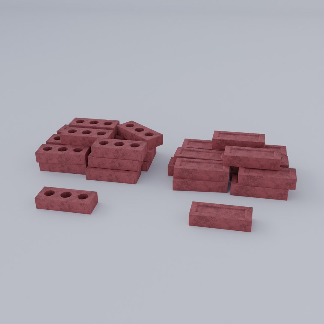 3D Bricks - TurboSquid 2305454