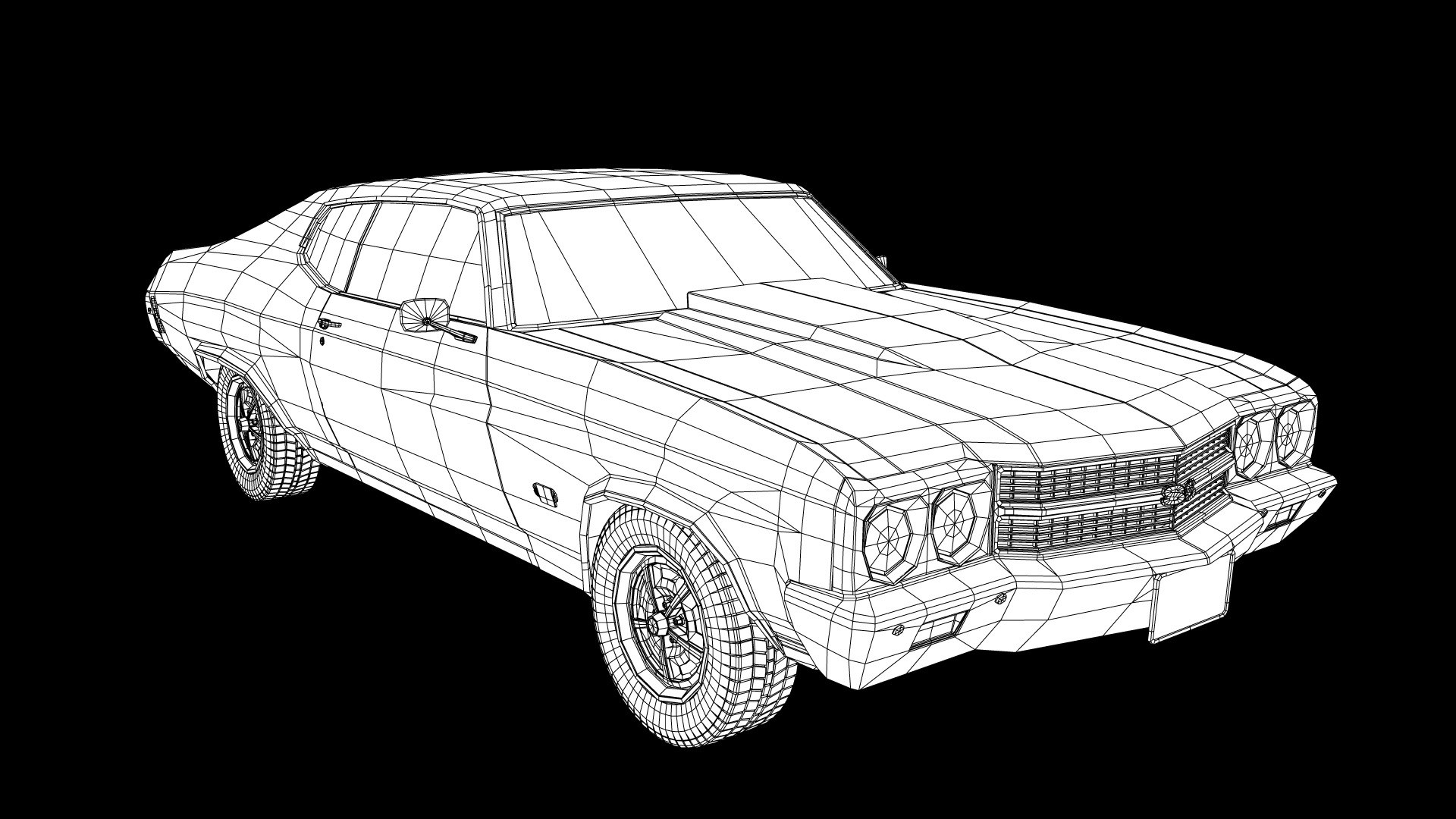 3D Chevrolet Chevelle 1970 Model - TurboSquid 1617969