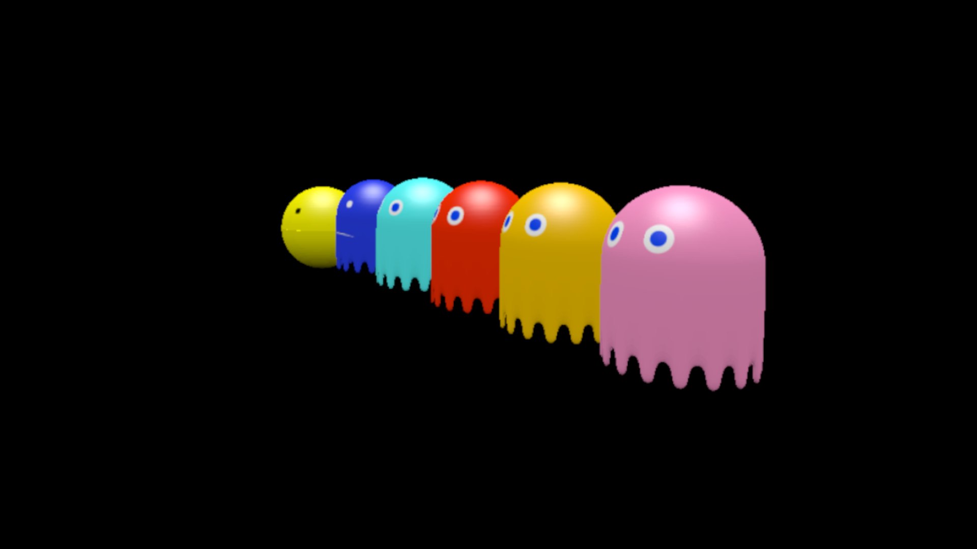 3D Pacman And Ghost Models Modelo 3D - TurboSquid 1945053