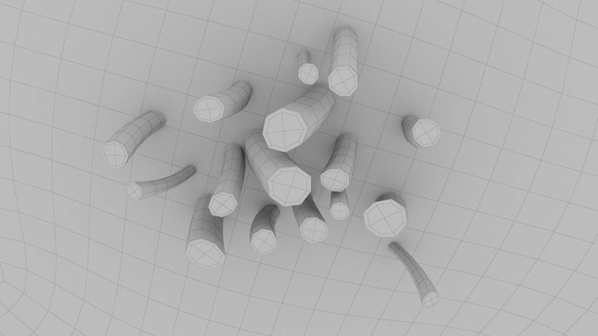 3D Stylized Cylinder Bush V1 Model - TurboSquid 2095931