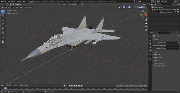 MiG 29 다목적 전투기 비행 3D 모델 - TurboSquid 1821615