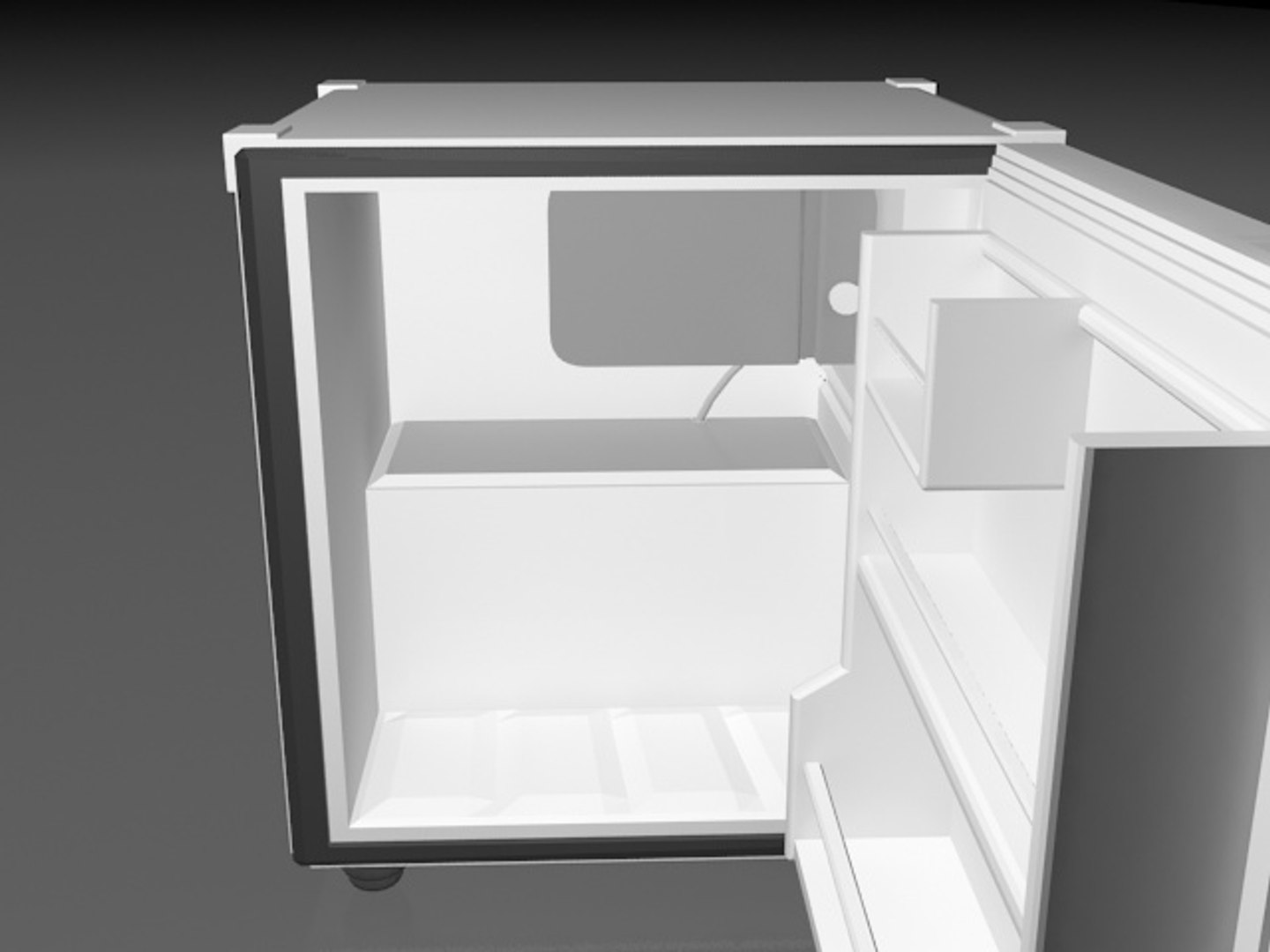 Mini-fridge Freezer Kitchens 3d Model