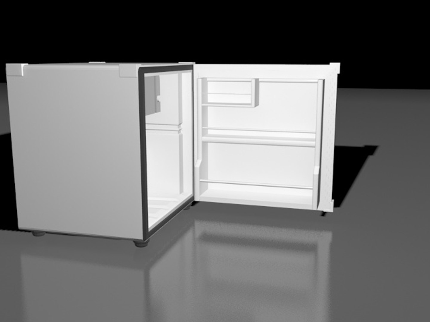 Mini-fridge Freezer Kitchens 3d Model