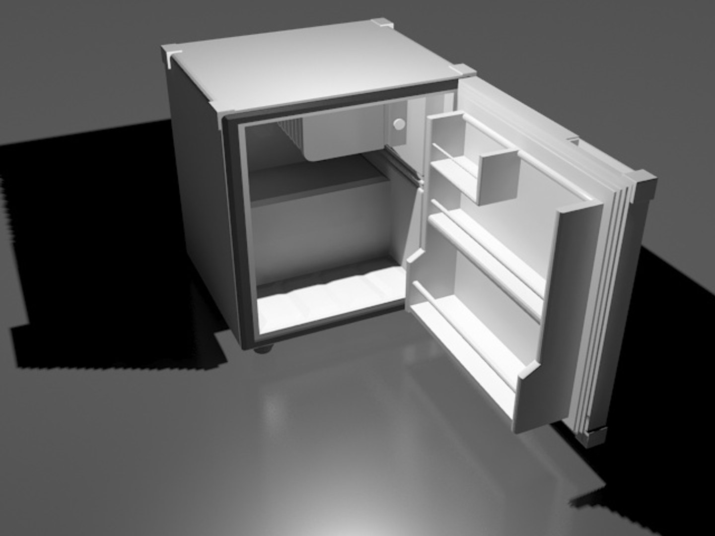 Mini-fridge Freezer Kitchens 3d Model