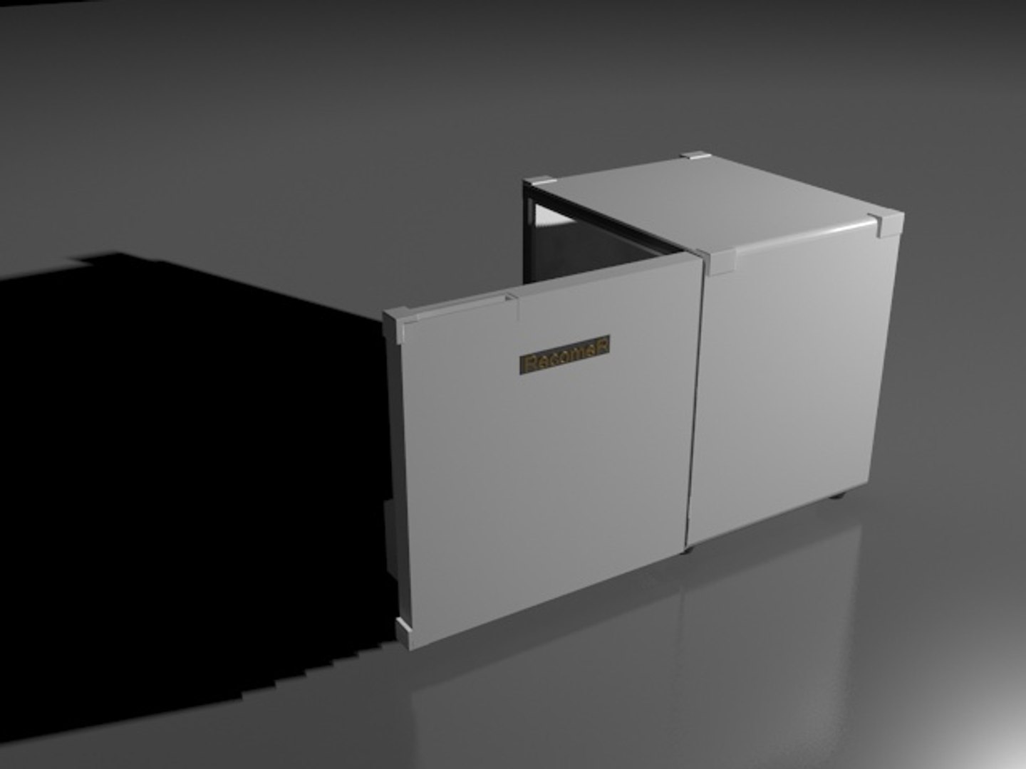 mini-fridge freezer kitchens 3d model
