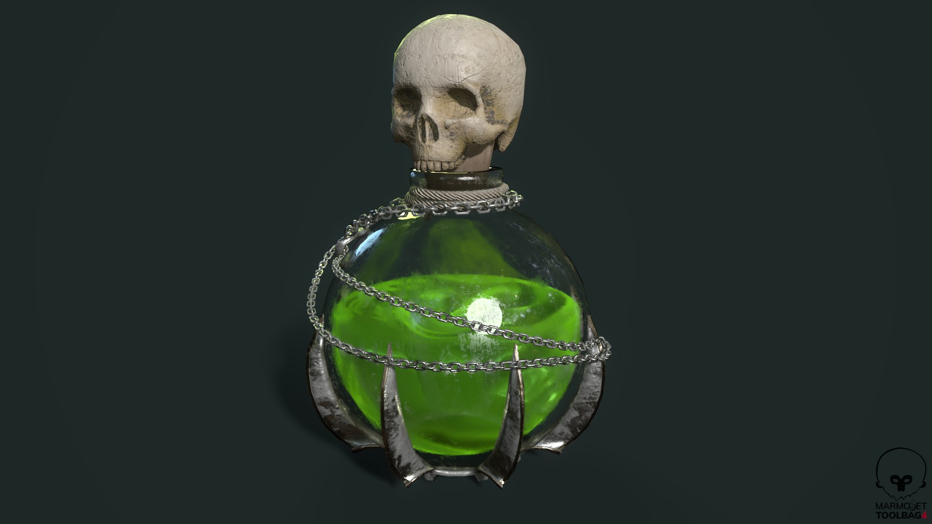 3D Poison Bottle - TurboSquid 1772387