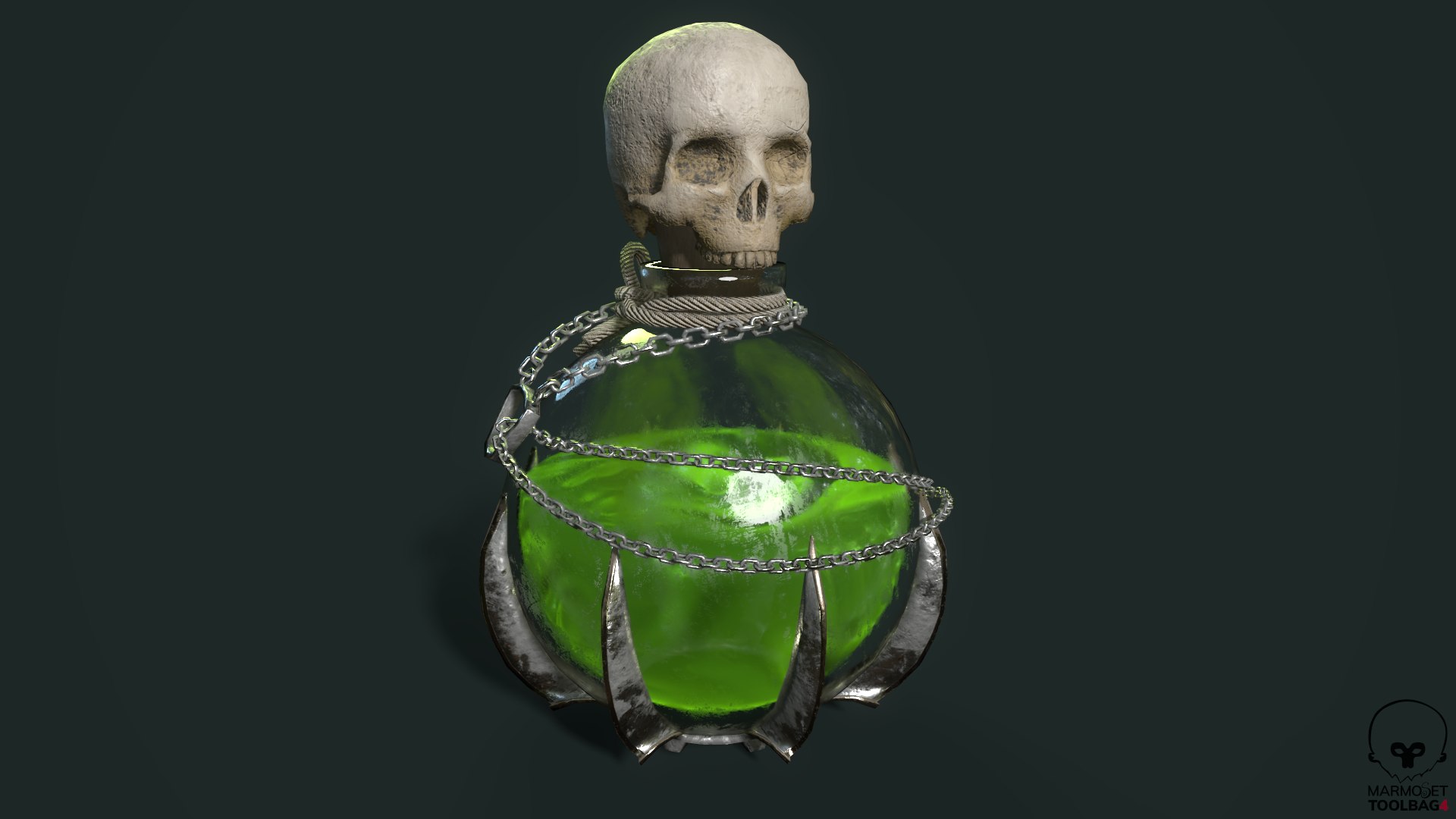 3D Poison Bottle - TurboSquid 1772387