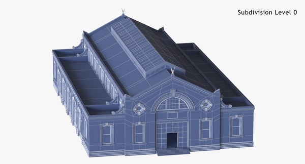 3D model ready old industrial building - TurboSquid 1689743