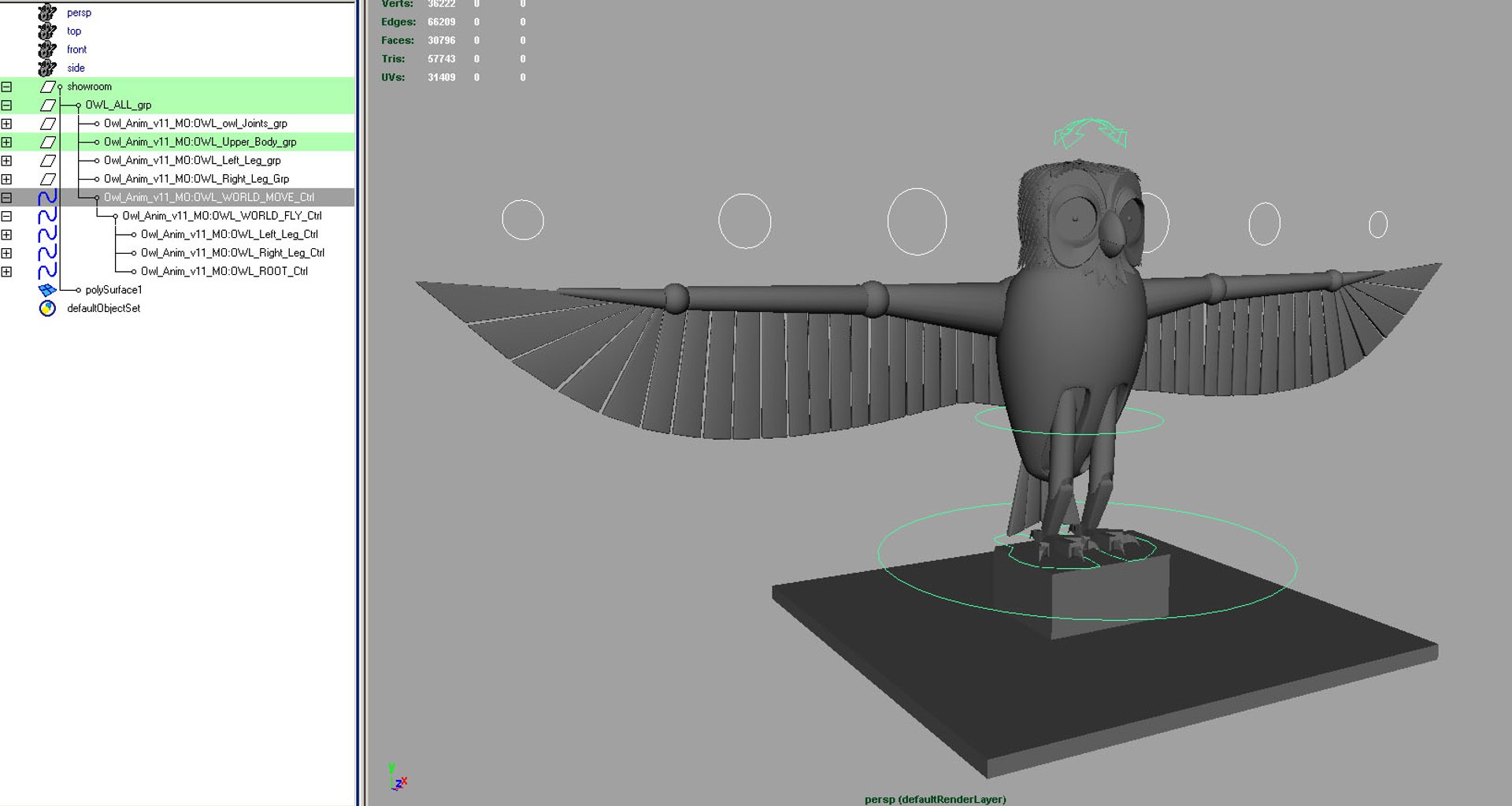 3d model bubo owl