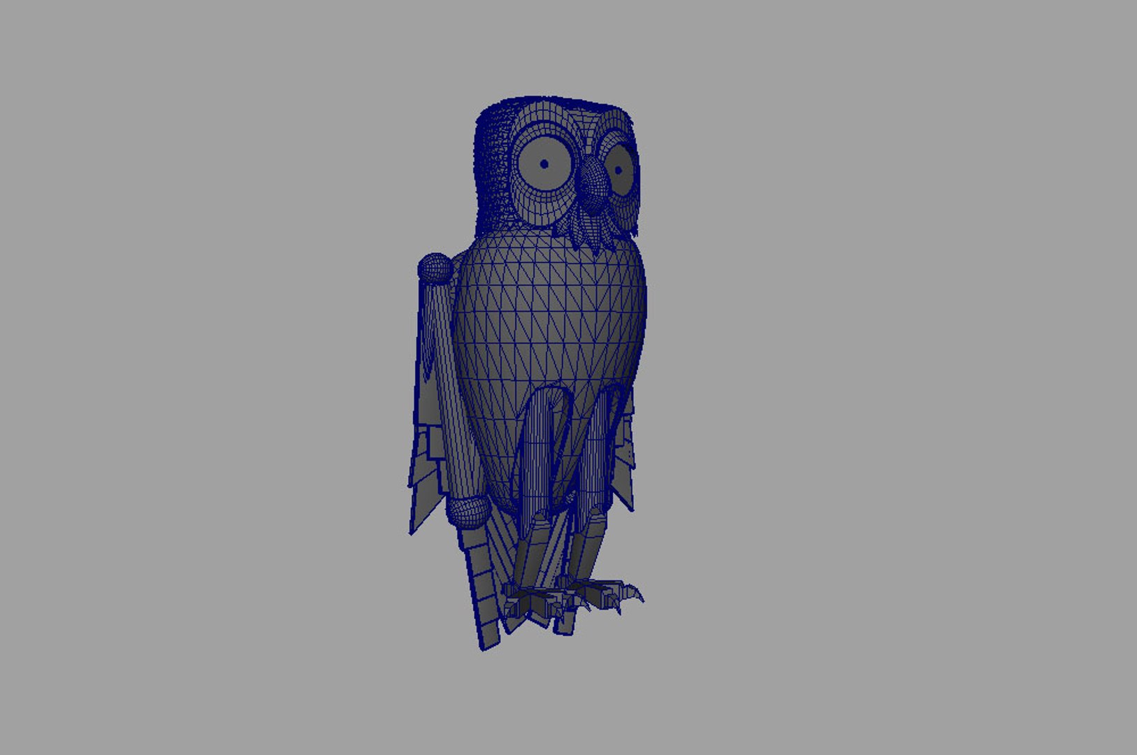 3d model bubo owl